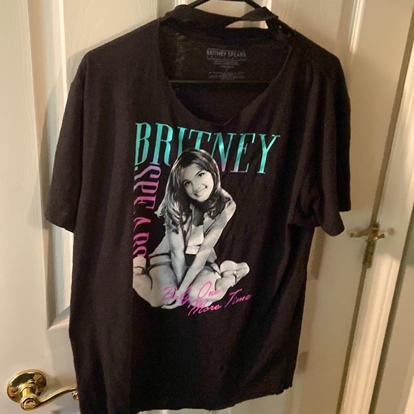 Britney Spears | Tops | Britney Spears Large Shirt Cut Out Around The ...